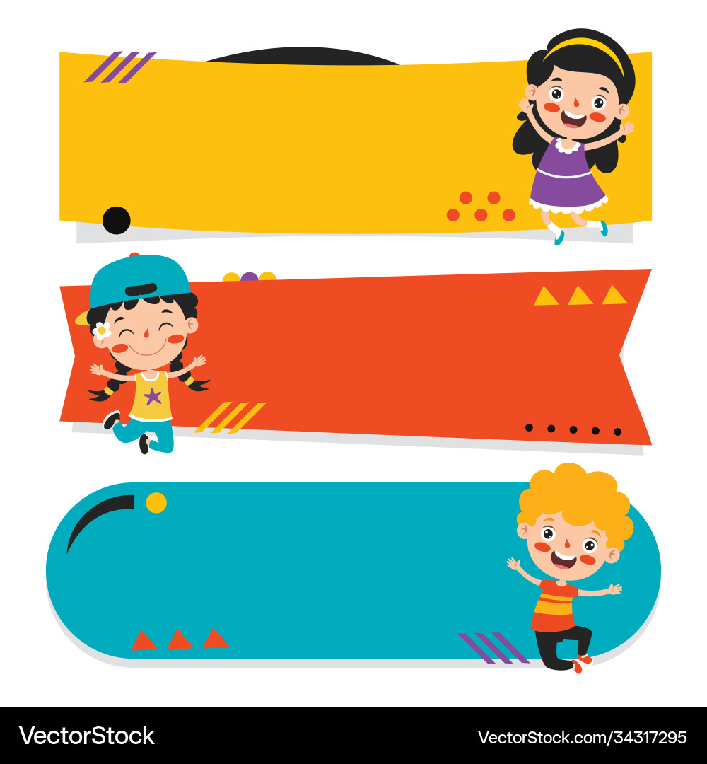 Colorful speech bubbles and labels – Royalty-Free Vector | VectorStock