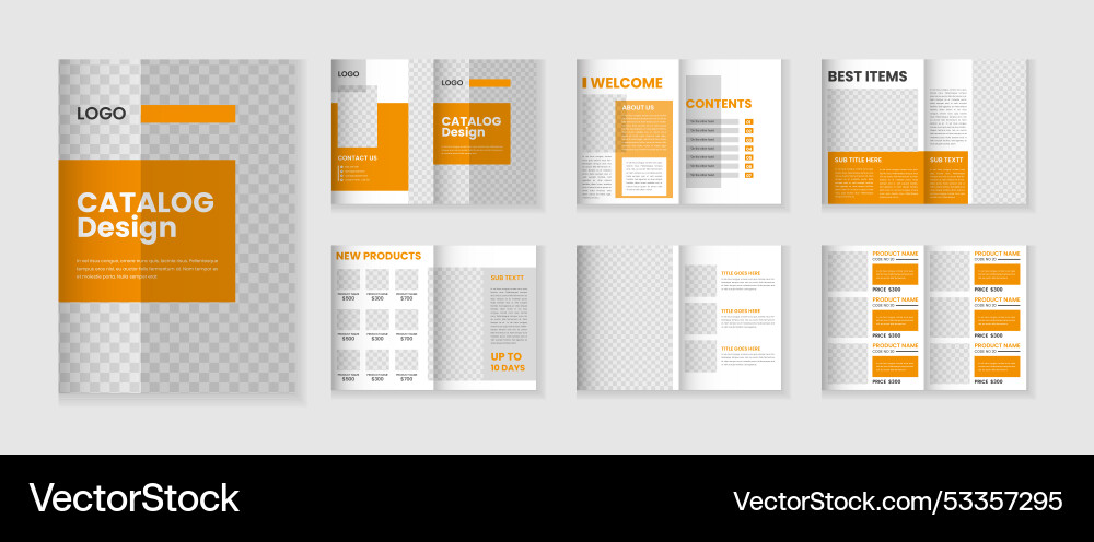 Product catalog Royalty Free Vector Image - VectorStock
