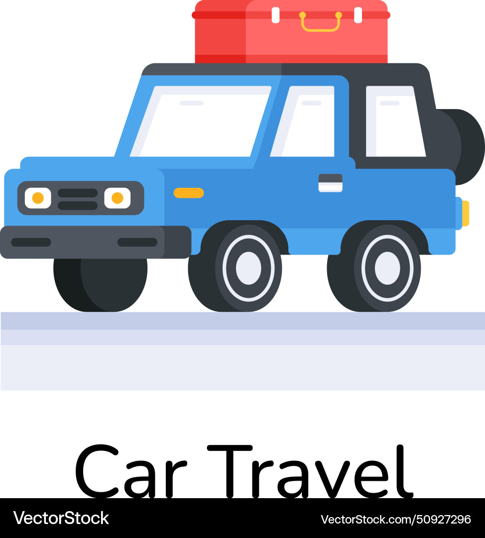 Car travel Royalty Free Vector Image - VectorStock