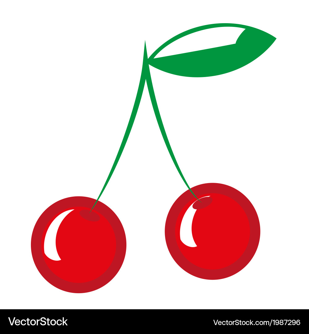 Cherries Royalty Free Vector Image - VectorStock