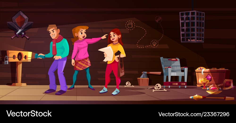 Escape Room Adventure Royalty Free Vector Image