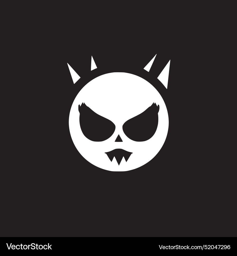 Horror - minimalist and simple silhouette Vector Image