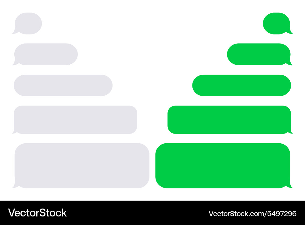 Modern sms or message icons Royalty Free Vector Image
