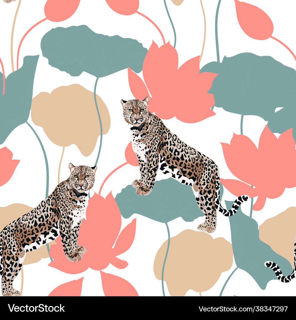 Abstract a leopard animal pattern Royalty Free Vector Image