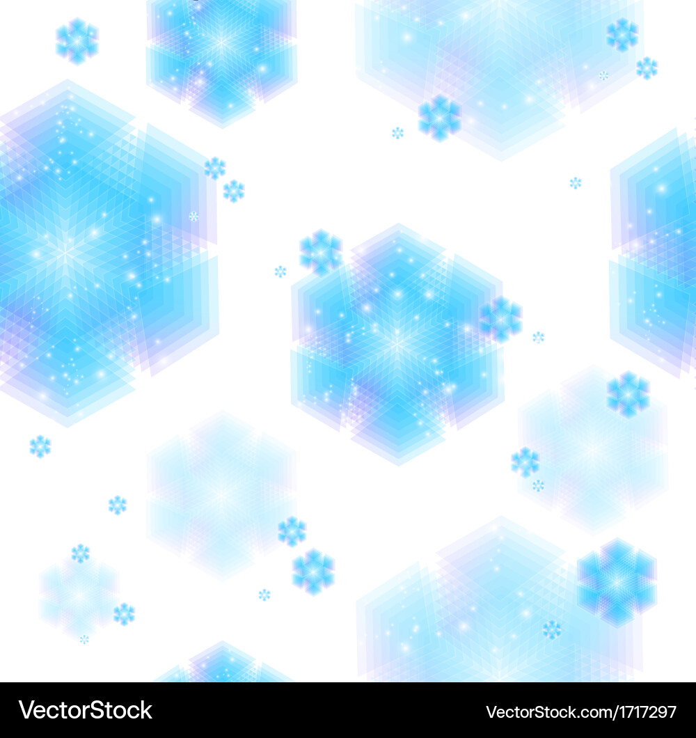 Abstract christmas background with snowflakes Vector Image