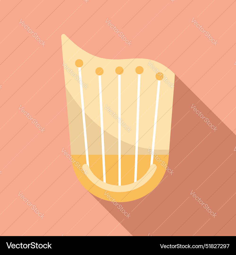 Ancient harp representing classical music Vector Image