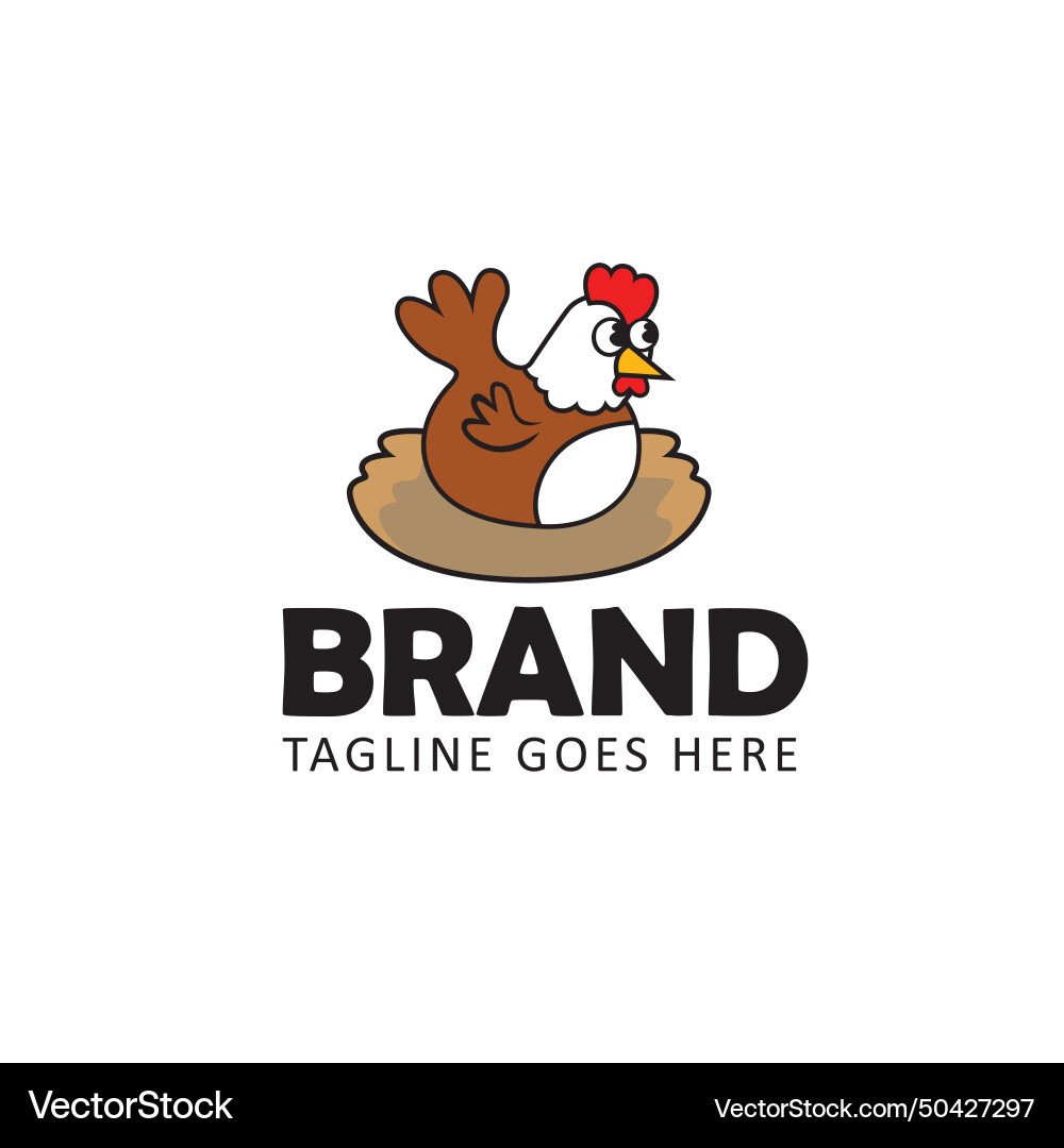 Chicken farm logo Royalty Free Vector Image - VectorStock