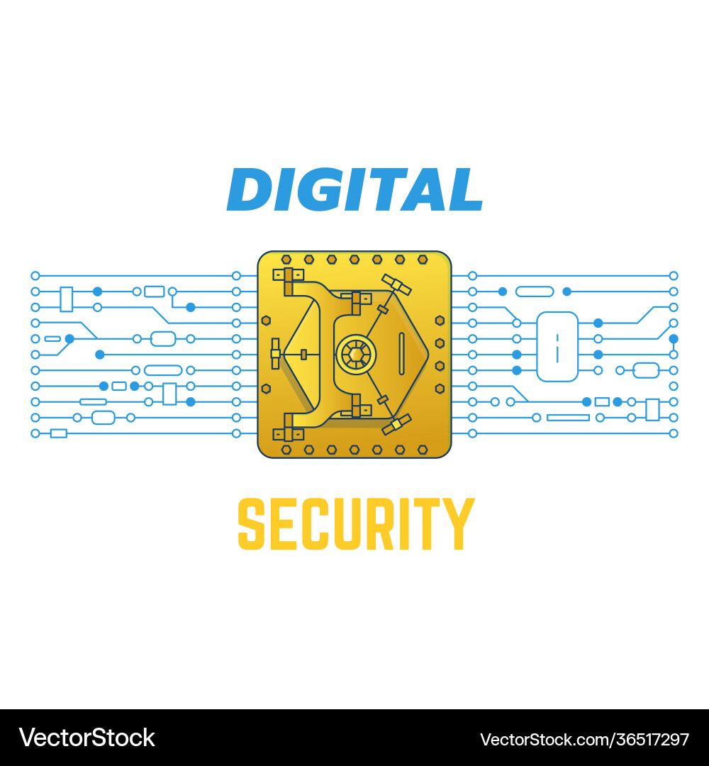 Digital security Royalty Free Vector Image - VectorStock