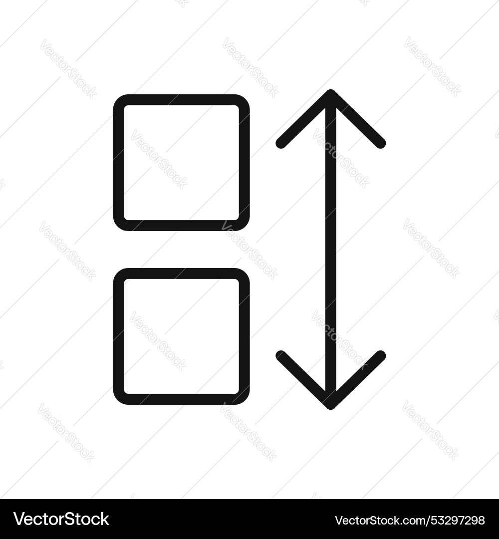 Apps sort icon set arrange alphabet order symbol Vector Image