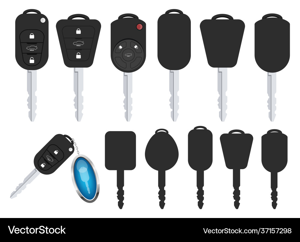 Car key design isolated on white background Vector Image