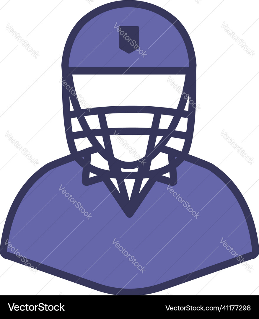 Cricket player icon Royalty Free Vector Image - VectorStock
