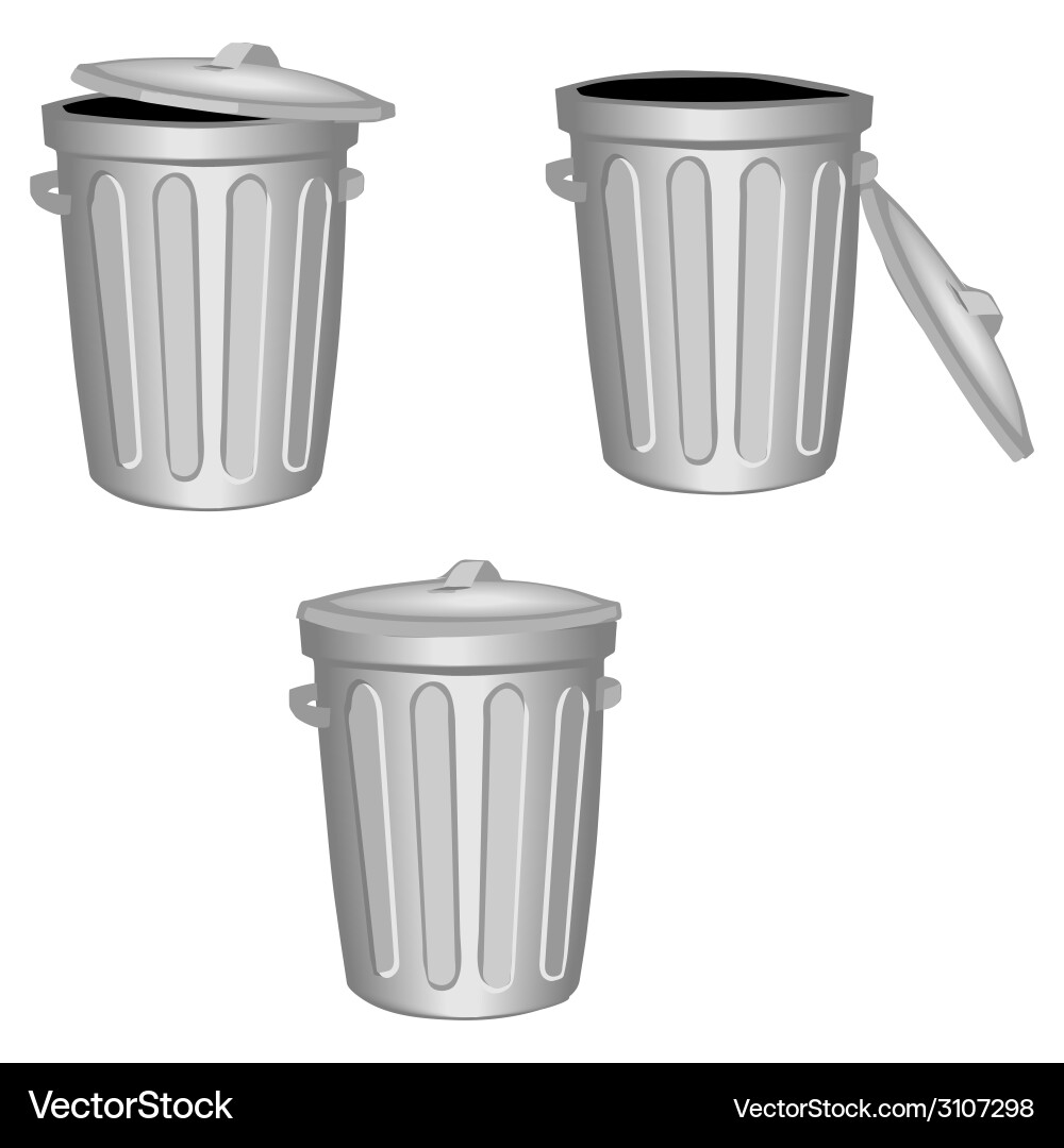 Trash can Royalty Free Vector Image - VectorStock