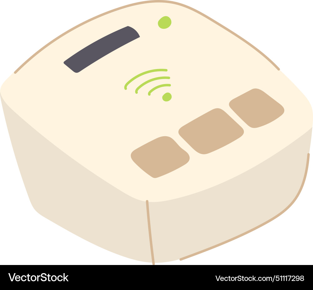 Wifi travel router cartoon Royalty Free Vector Image