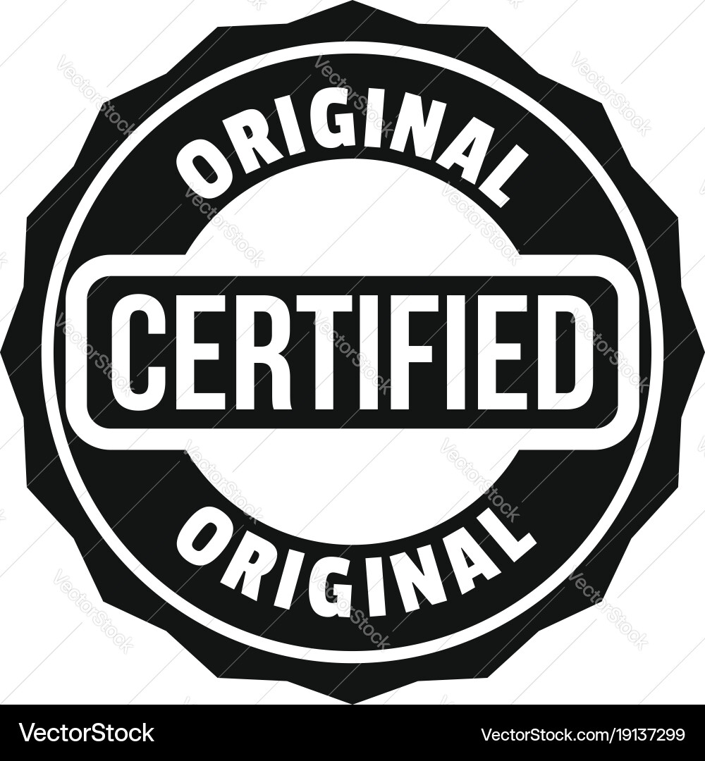 Certified Badge Logo Royalty Free Vector Image