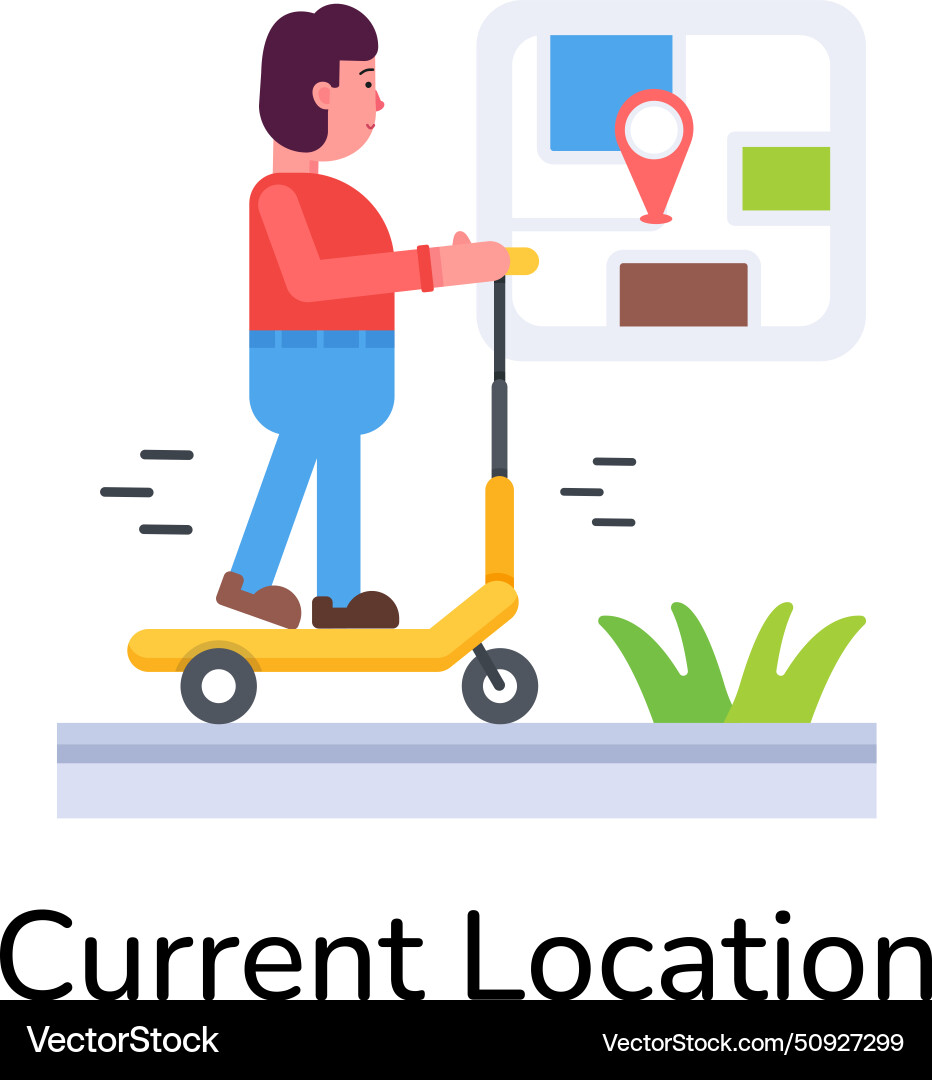 Current location Royalty Free Vector Image - VectorStock