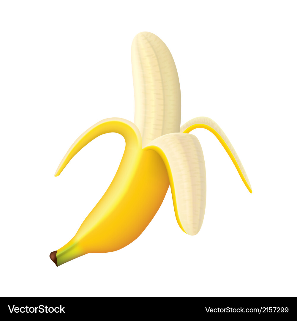 Object banana Royalty Free Vector Image - VectorStock