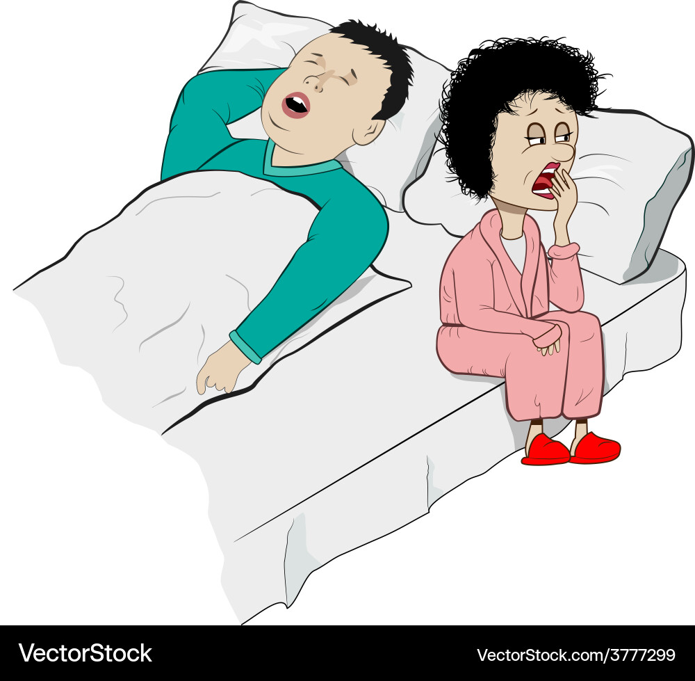 Snoring Royalty Free Vector Image - VectorStock