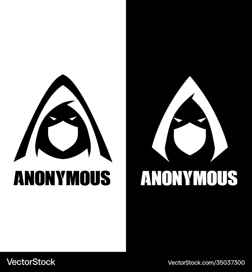 A letter based anonymous or alias symbol Vector Image