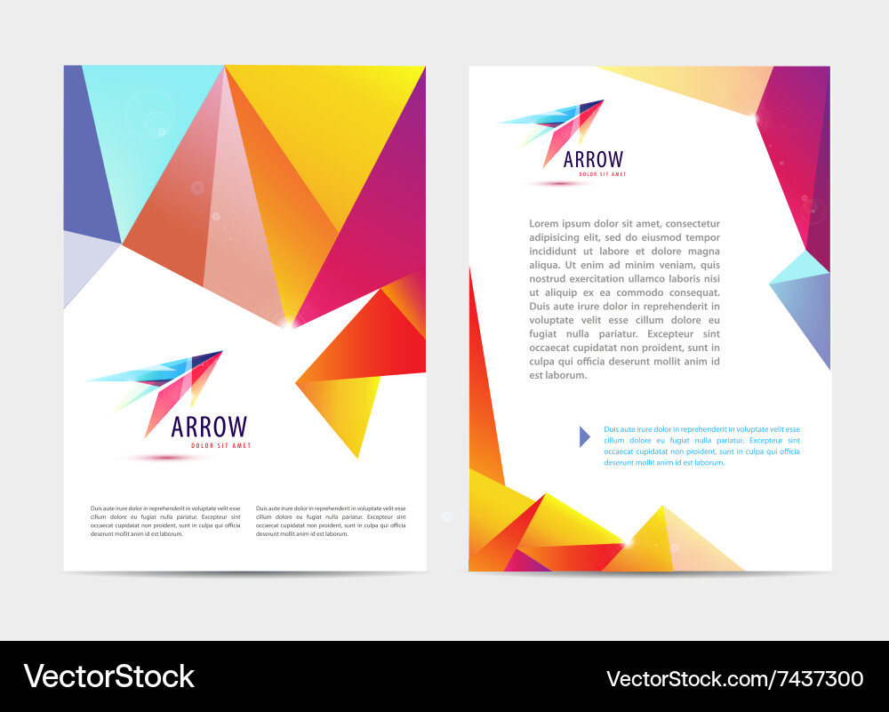 Document letter or logo style cover Royalty Free Vector