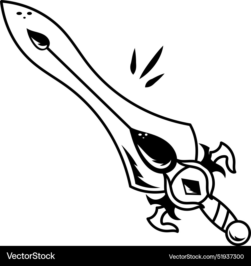 Fantasy saber Royalty Free Vector Image - VectorStock