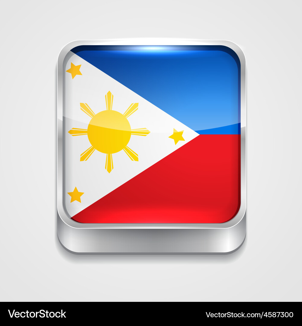 Flag of philippines Royalty Free Vector Image - VectorStock