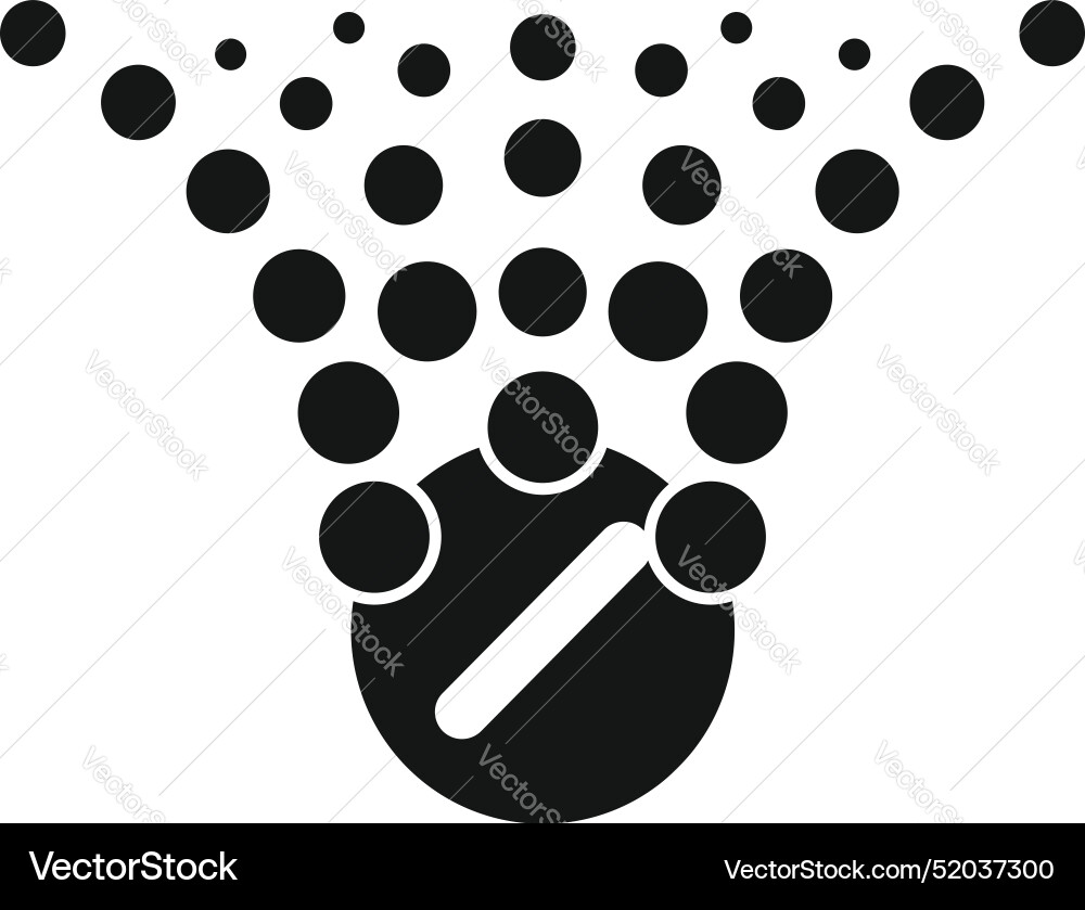 Medicine pill transforming dissolving Royalty Free Vector