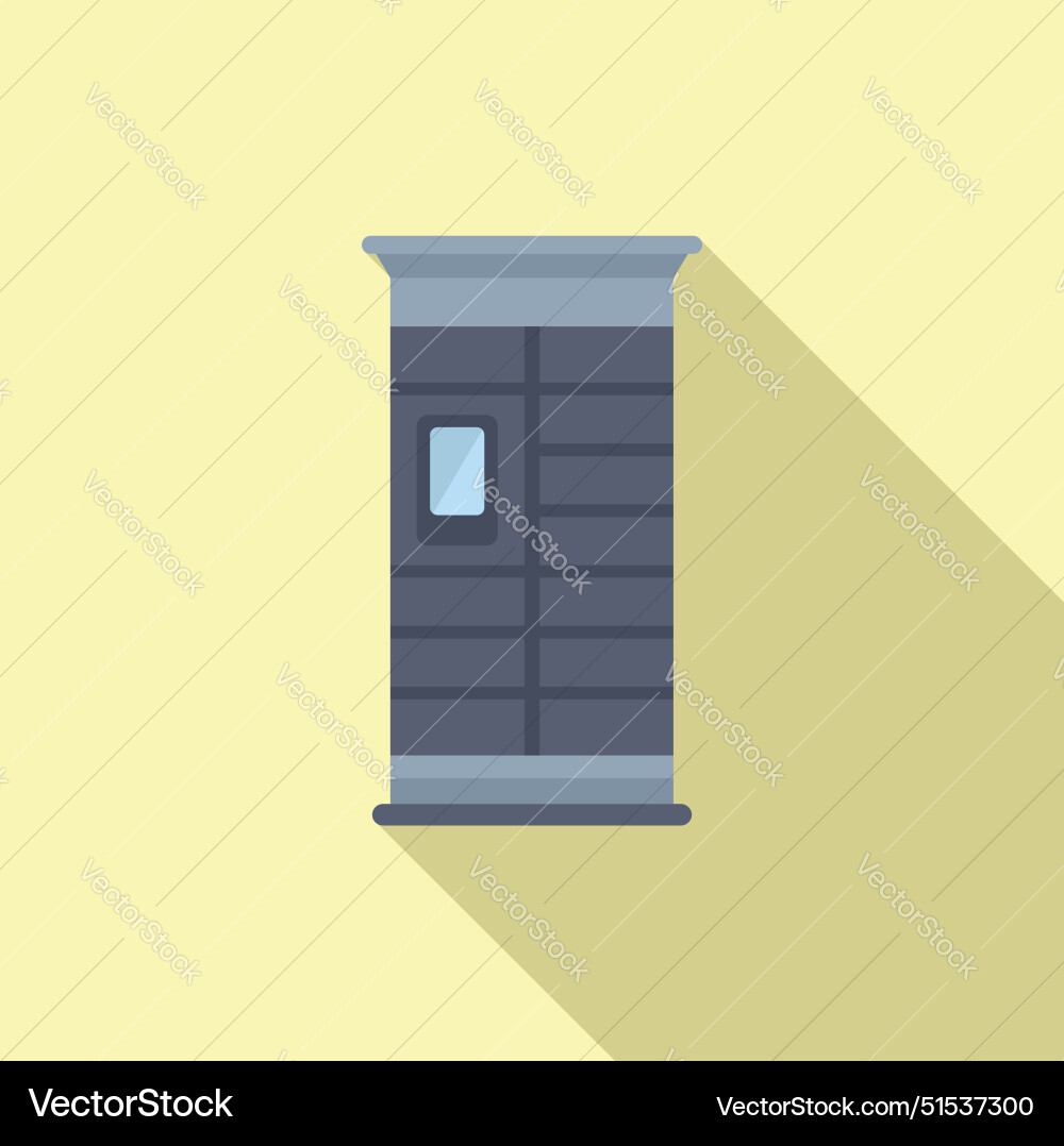 Modern apartment building entrance Royalty Free Vector Image