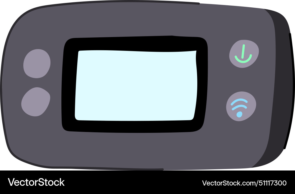 Wireless travel router cartoon Royalty Free Vector Image