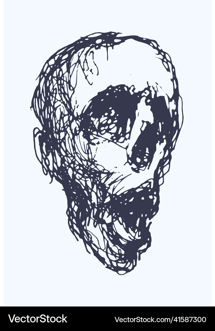 Zombie hand drawn Royalty Free Vector Image - VectorStock