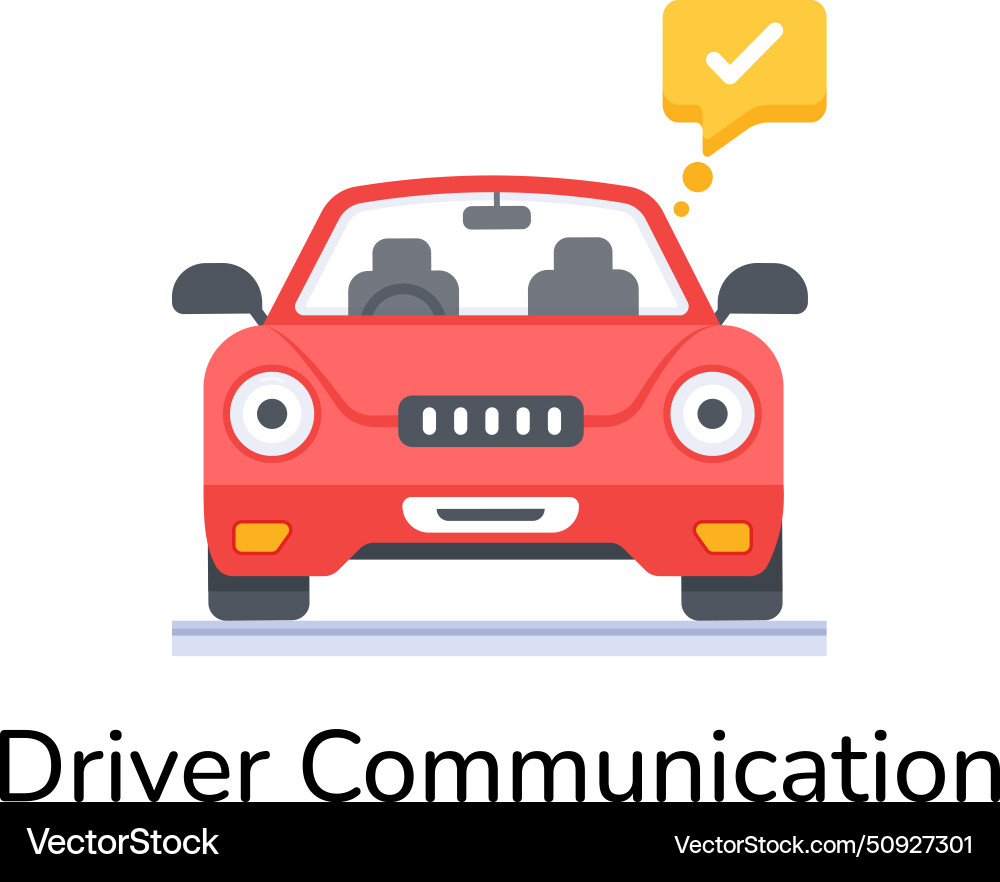 Driver communication Royalty Free Vector Image