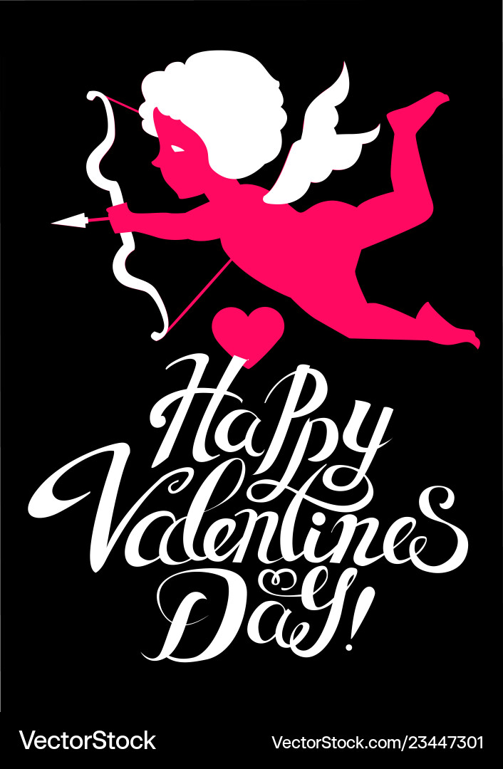 Happy valentine s day cute design template Vector Image