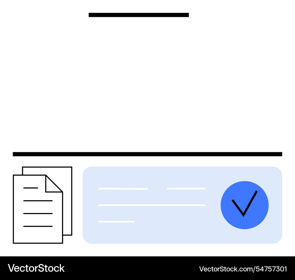 Paperwork with blue approved stamp and black lines
