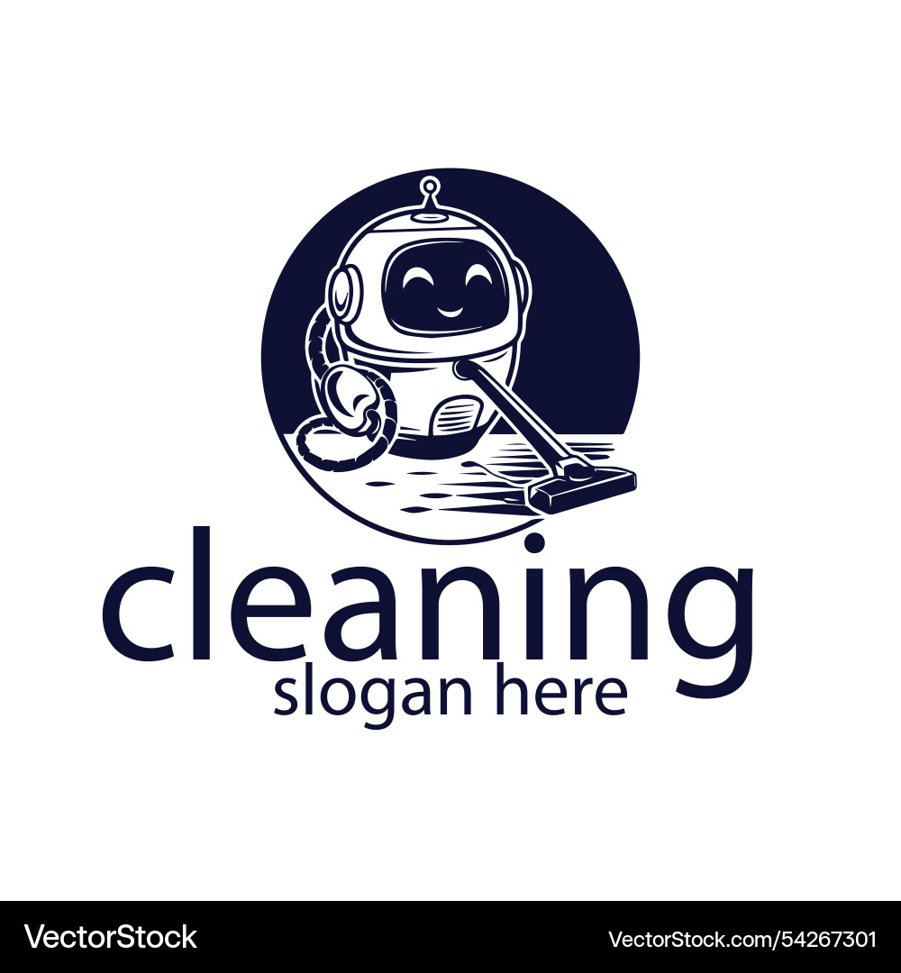 Professional cleaning company logo Royalty Free Vector Image