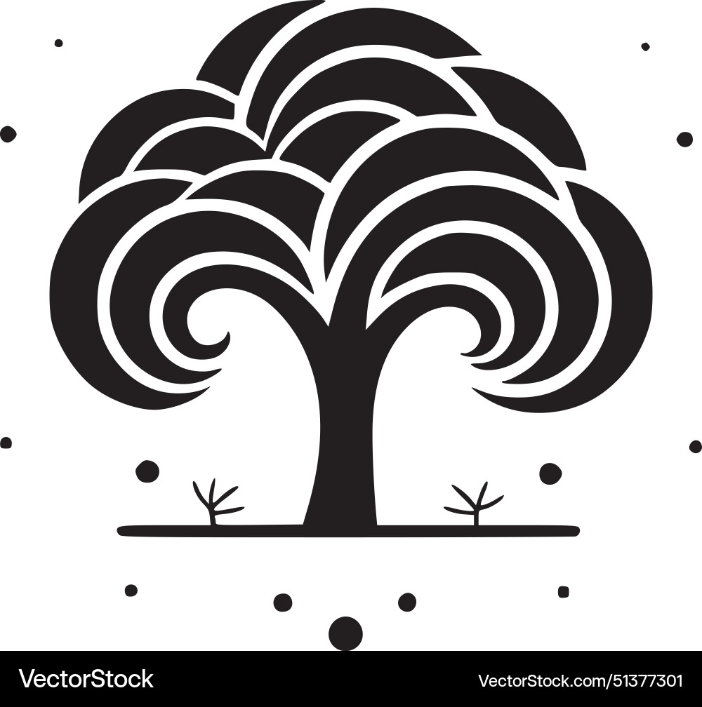 Tree - high quality logo ideal for t-shirt Vector Image