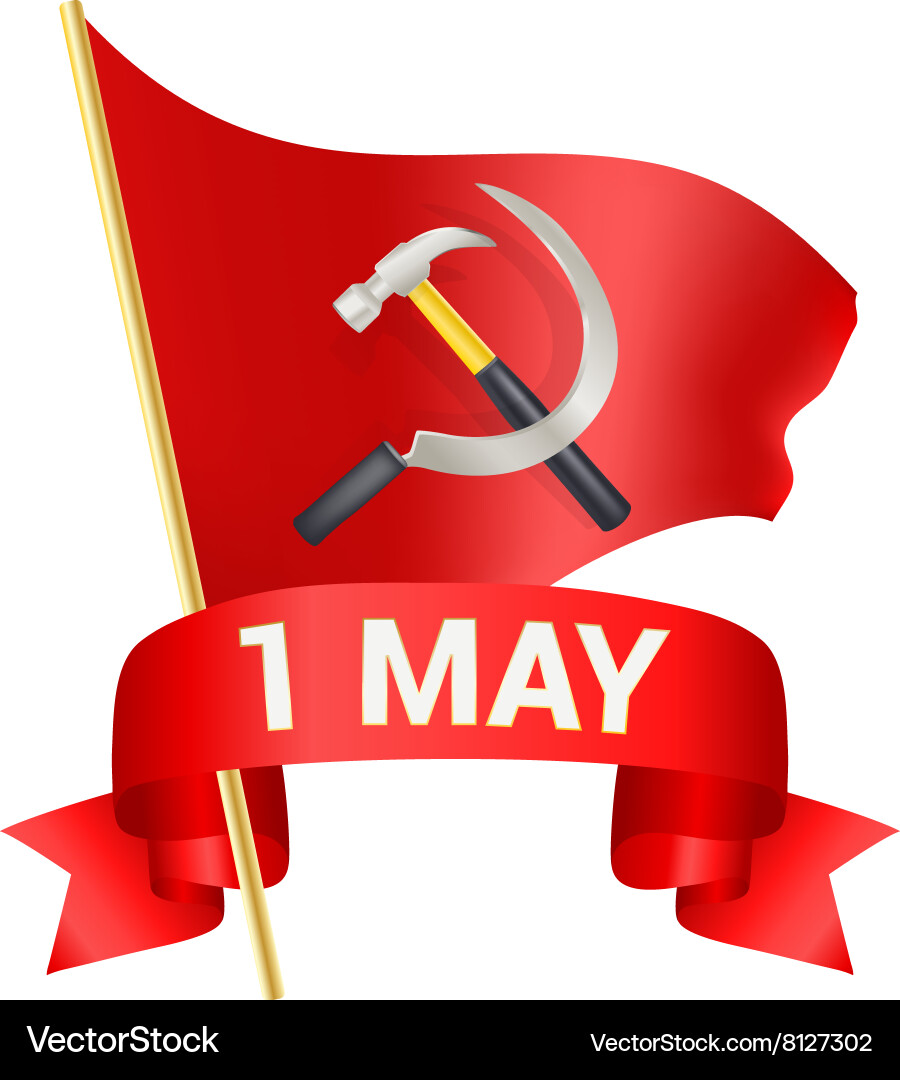 1st may day greeting Royalty Free Vector Image