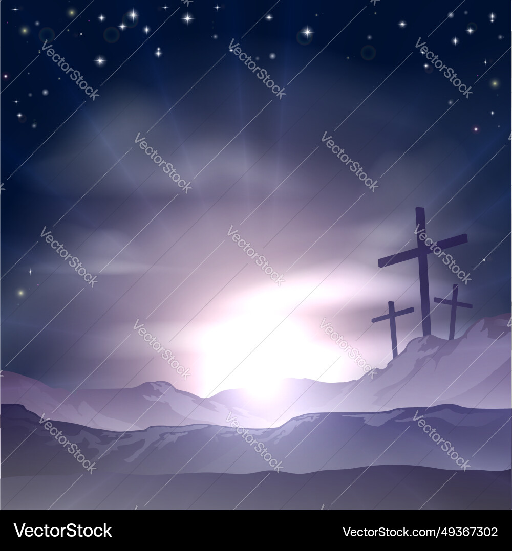 Easter crosses Royalty Free Vector Image - VectorStock