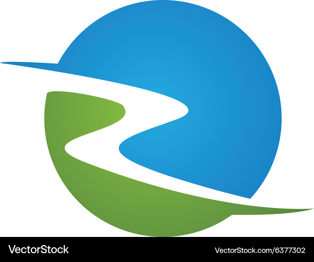 River Letter Logo Royalty Free Vector Image - VectorStock