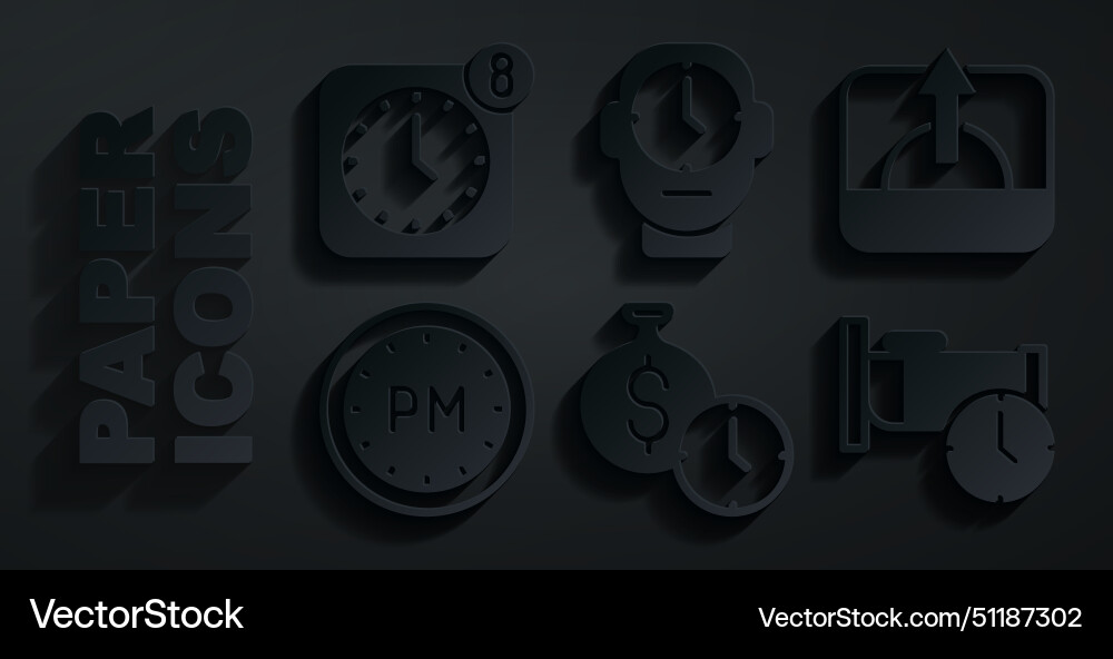 Set time is money sunrise day time to sleep clock Vector Image