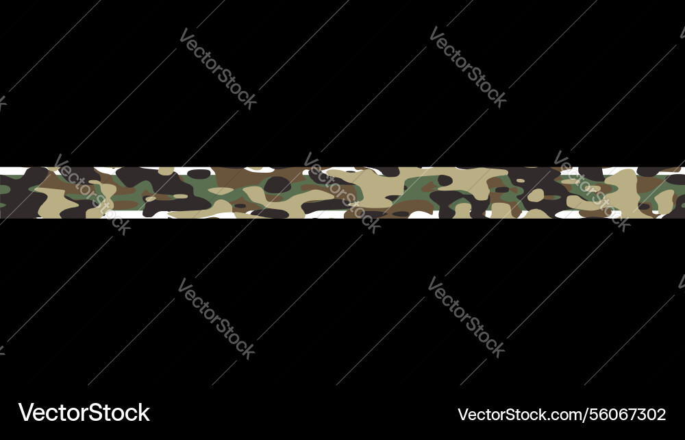Dünne Camo Linie hochwertige Flagge Clipart Vektorbild