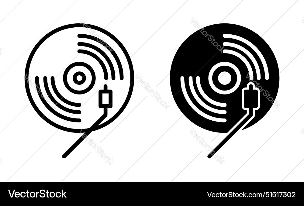 Vinyl icon Royalty Free Vector Image - VectorStock