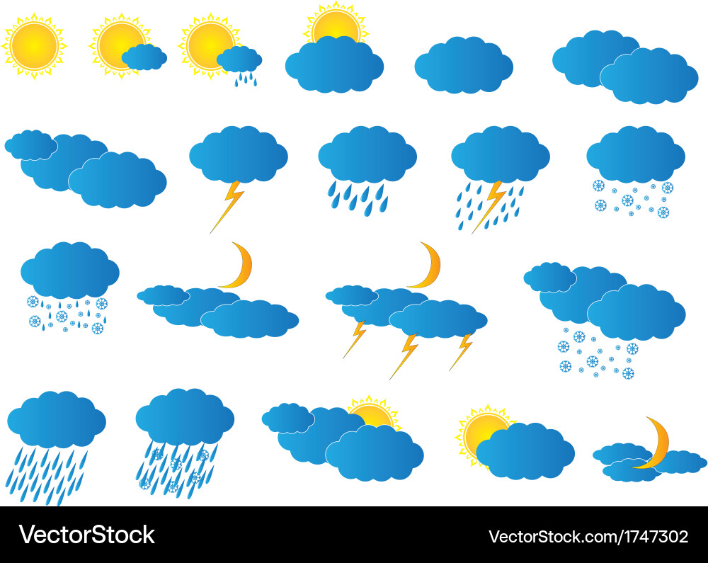 Weather Royalty Free Vector Image - VectorStock