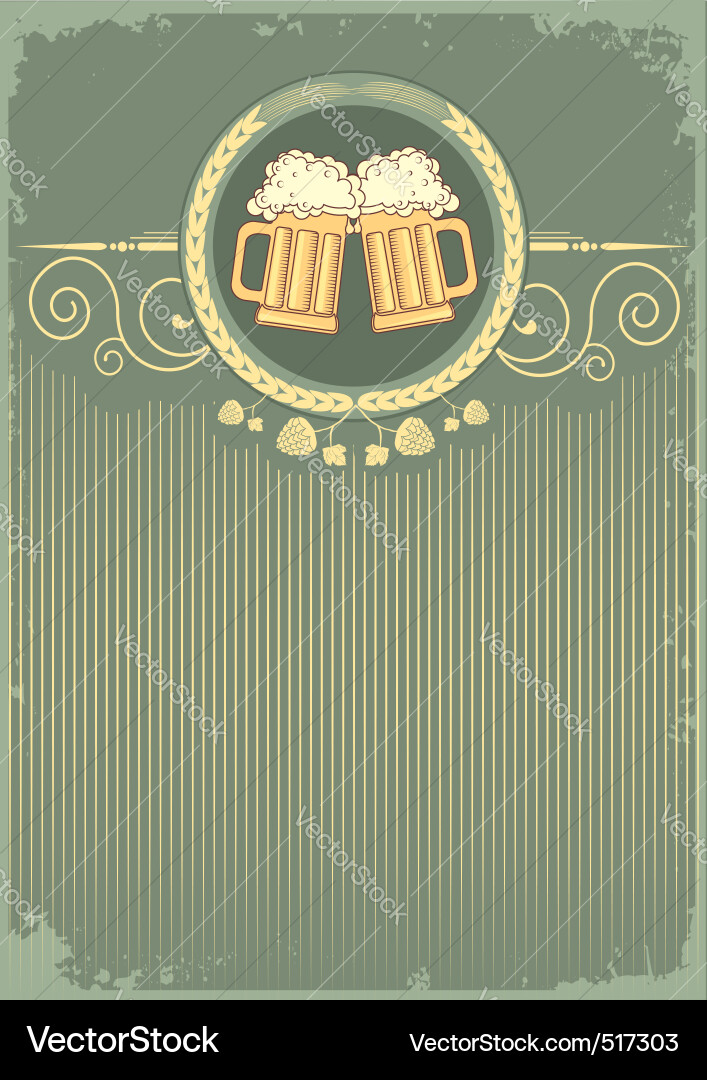 Beer festival background Royalty Free Vector Image
