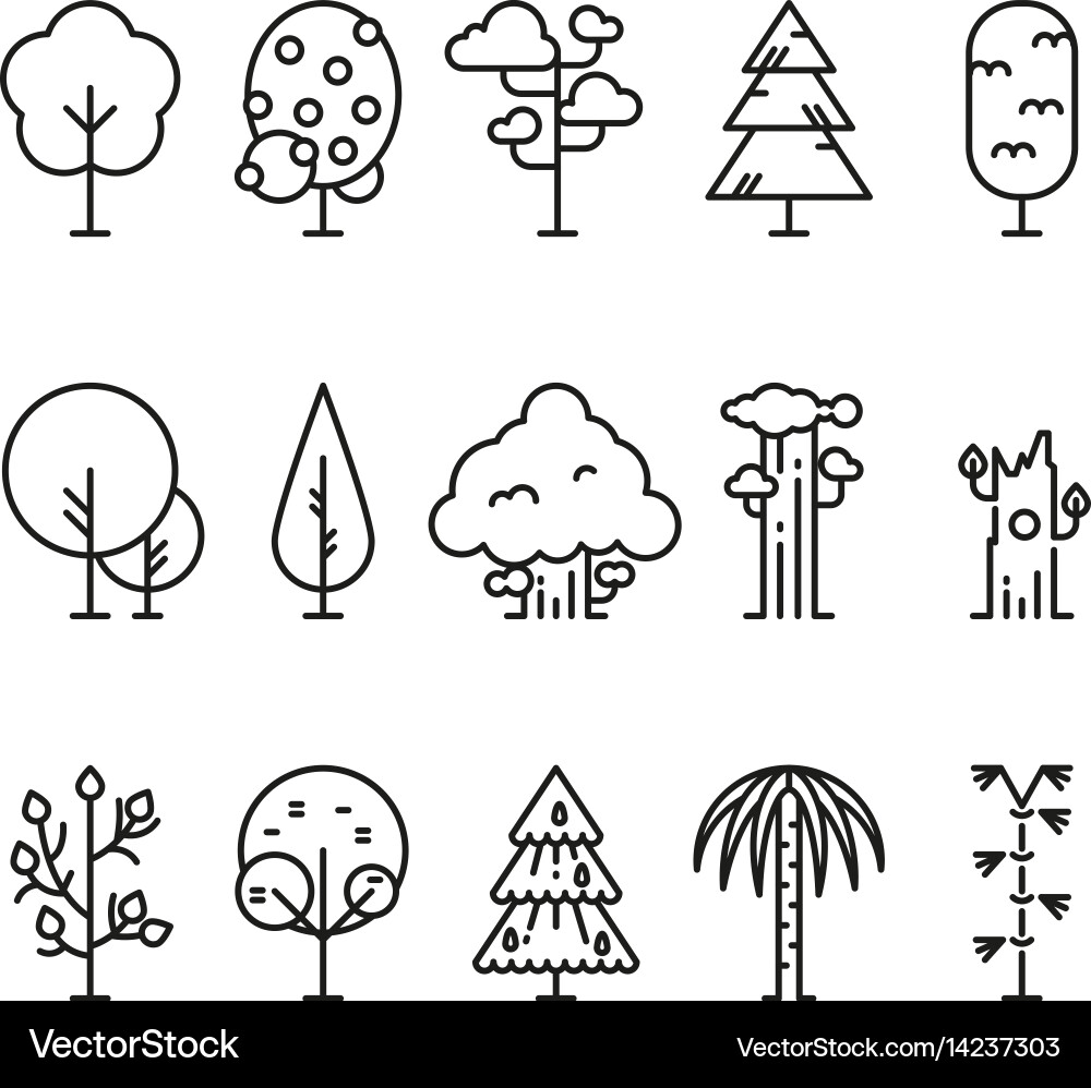 Primitive Christmas Tree Vector Images (over 220)