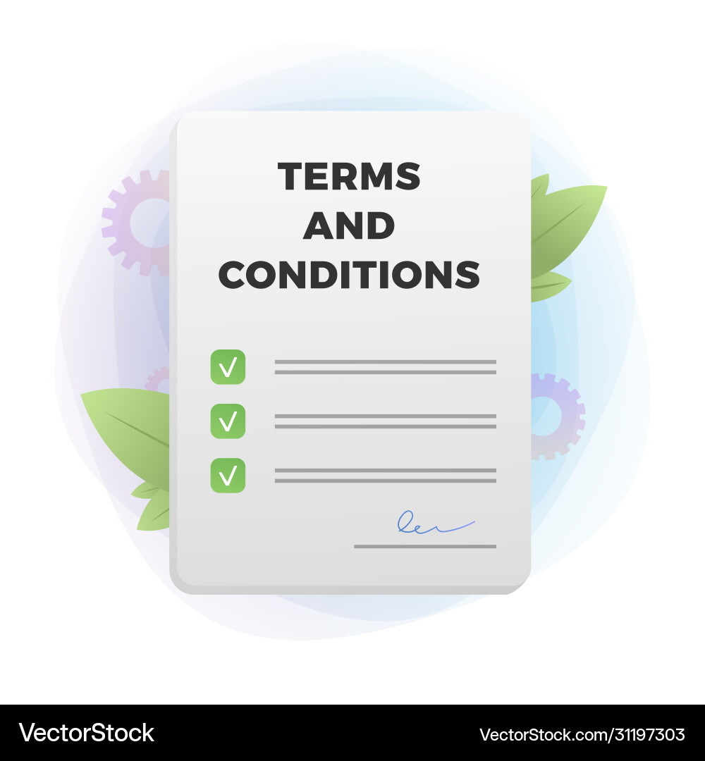 Terms and conditions icon Royalty Free Vector Image