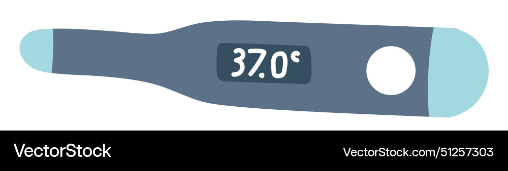 Thermometer in flat design measurement tools Vector Image