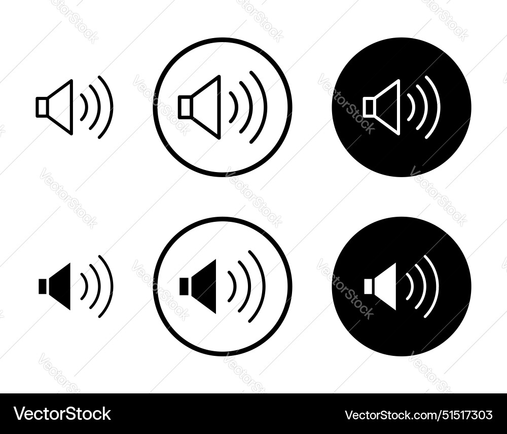 Volume icon Royalty Free Vector Image - VectorStock