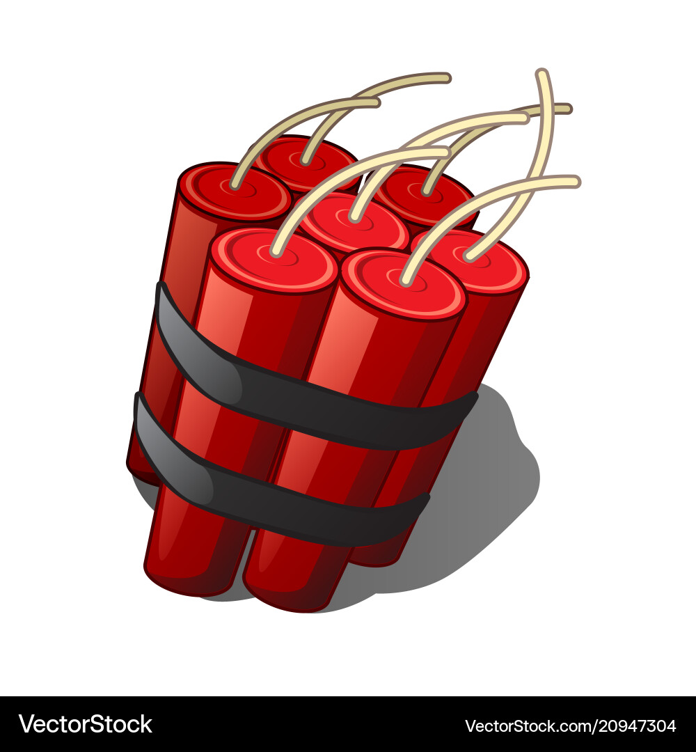 Dynamite Sticks - Explosive Hazard Royalty Free Vector Image