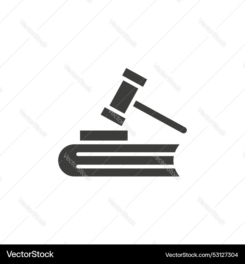 Employment law line icon isolated on white Vector Image