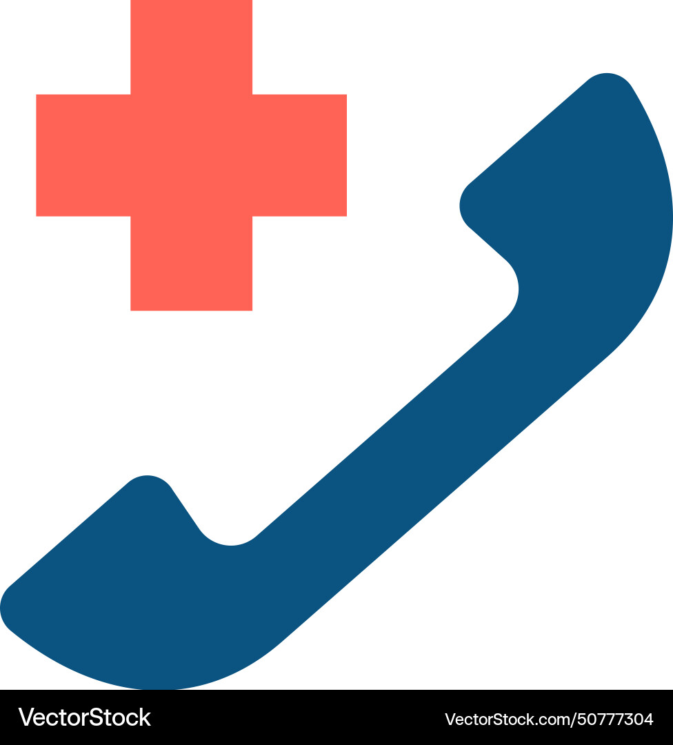 First aid call service icon medical emergency Vector Image