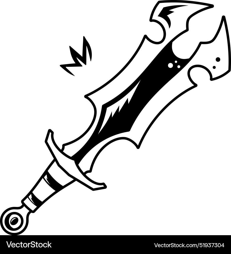 Mythical dagger Royalty Free Vector Image - VectorStock